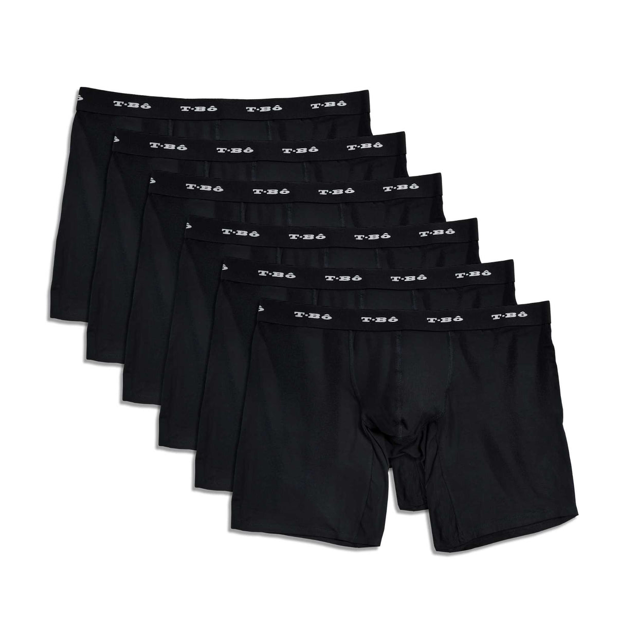 6" Boxer Brief 6-pack | Long Bamboo Boxer Brief – TBô underwear