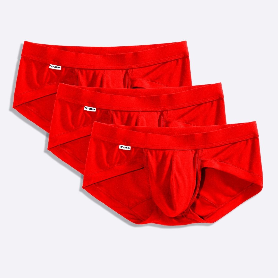 The TBô Red Brief 3 Pack | Men's Bamboo Underwear – TBô underwear